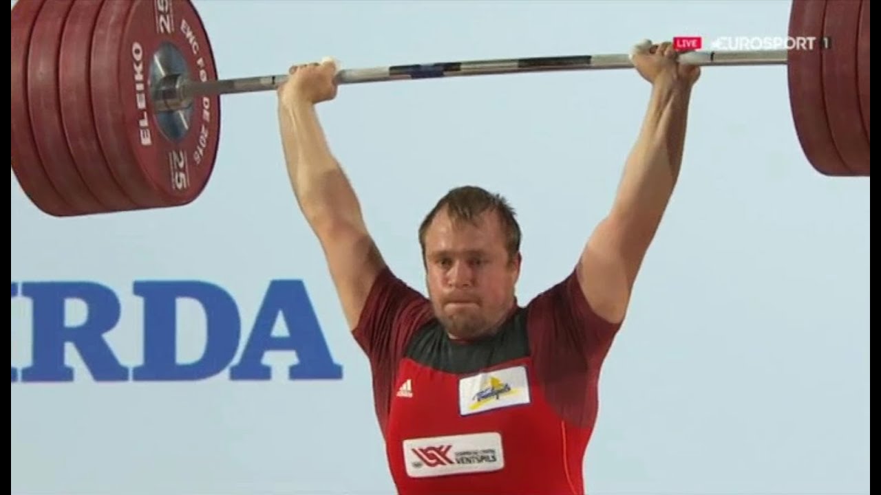 2016 European Weightlifting Championships, Men 105 kg \ Тяжелая ...