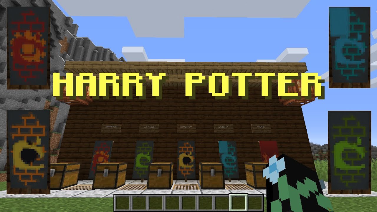 5 Beautiful Harry Potter Banner Styles! | MINECRAFT DECORATIONS - YouTube