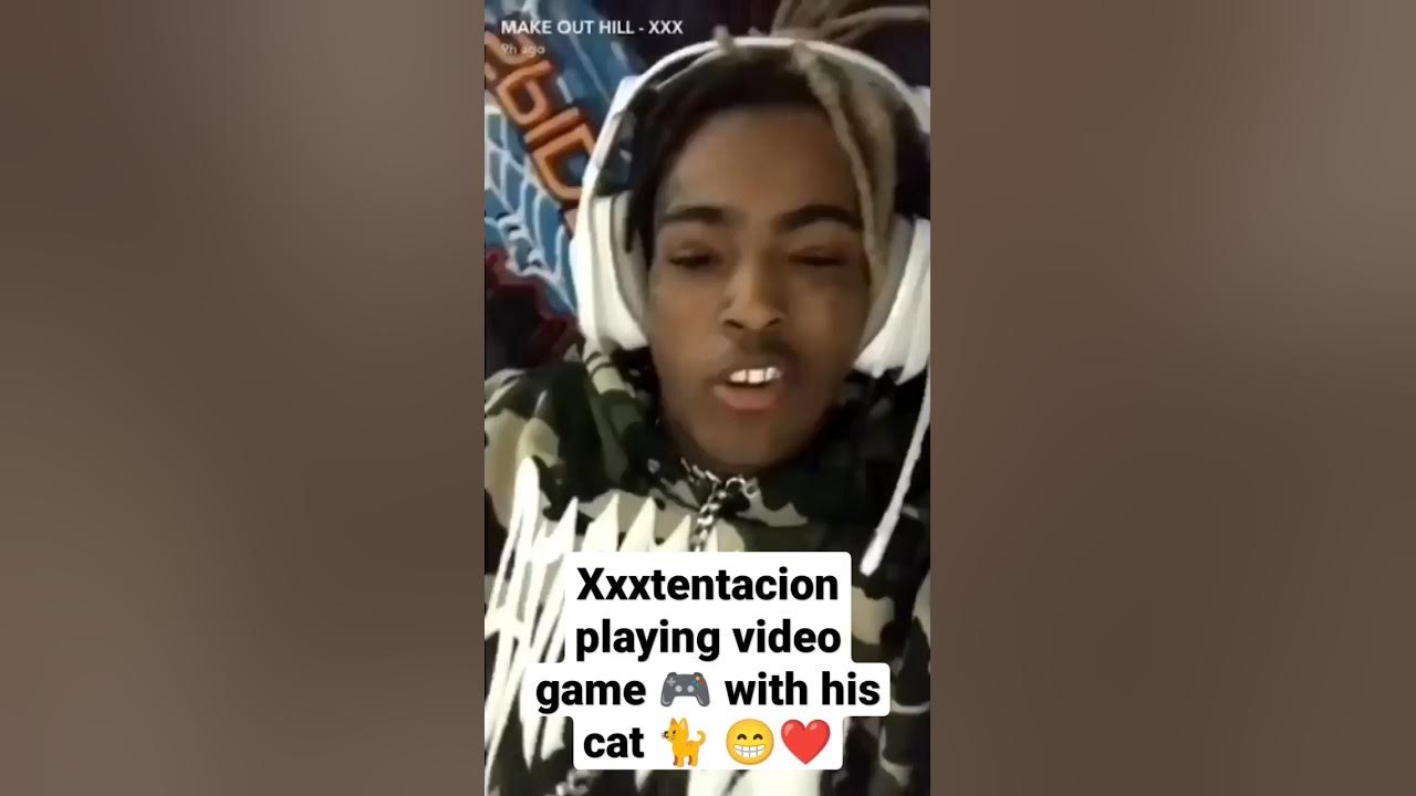 Xxxtentacion Playing Video Game 🎮 With His Cat 🐈 Shorts Xxxtentacion Youtube
