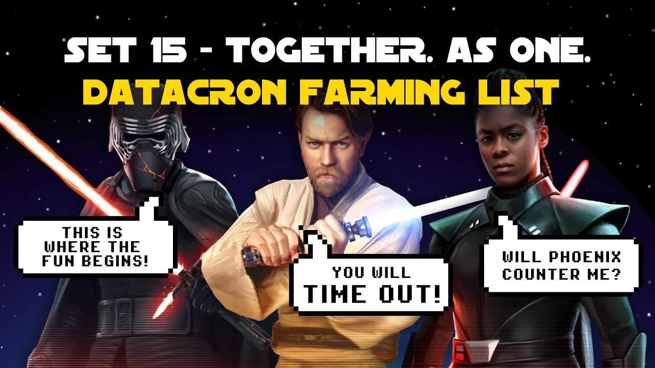 The Bulk-Cron is back! Set 15 Datacron Farming List - Together As One ...