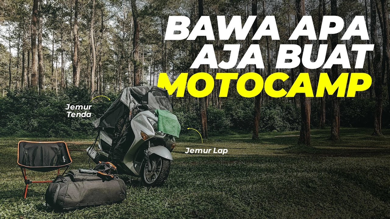 UNBOXING PERLENGKAPAN CAMPING NAIK MOTOR - YouTube