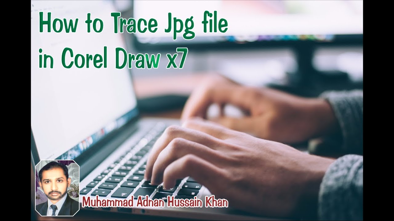 how to trace jpg file in corel draw x7 - YouTube