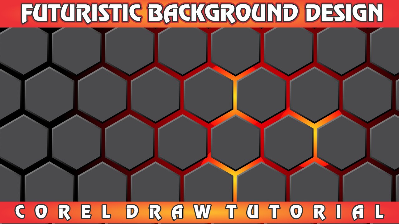 How To Make Abstract Futuristic Background in CorelDraw |Futuristic ...