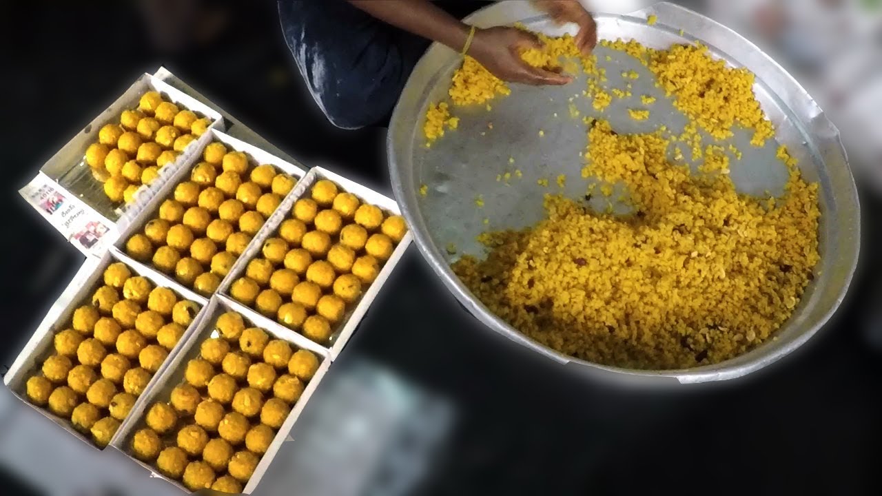 Sweet Shop Laddu Recipe - Boondi Ladoo | Traditional Sweets in india ...