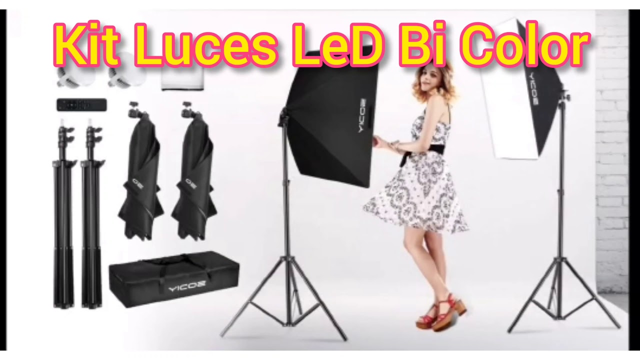 Nuevo Kit De Luces Led Bicolor con Softbox - YouTube
