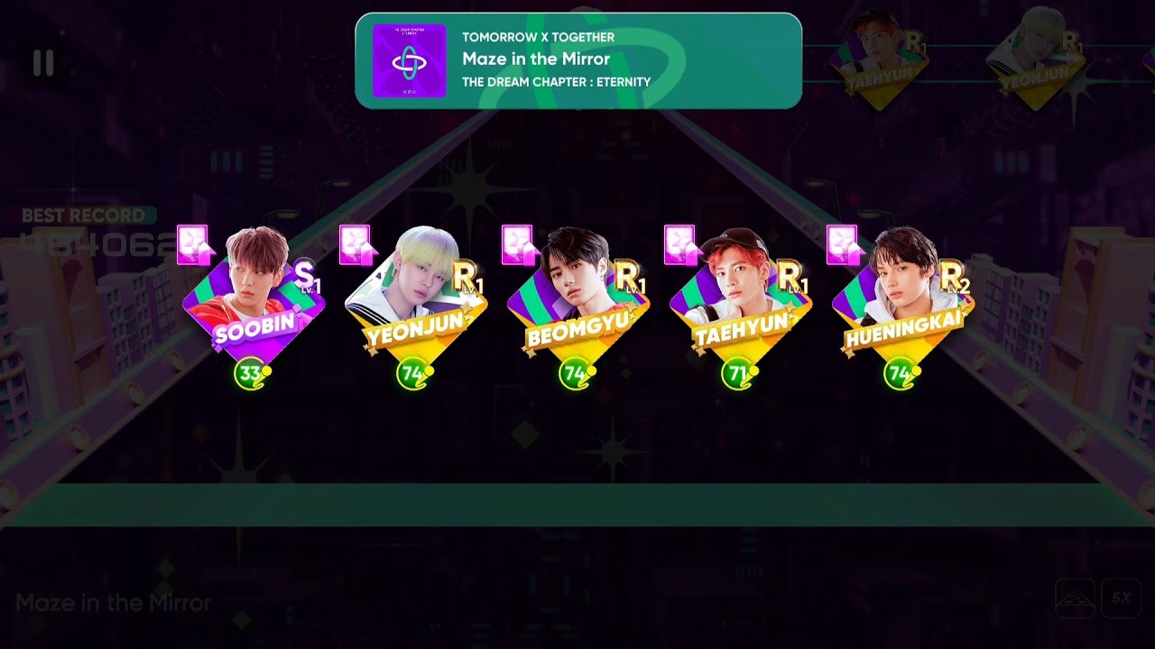 [Gameplay] TXT - Maze in the mirror (Full Ver.) 5x Speed Hard | Rhythm ...
