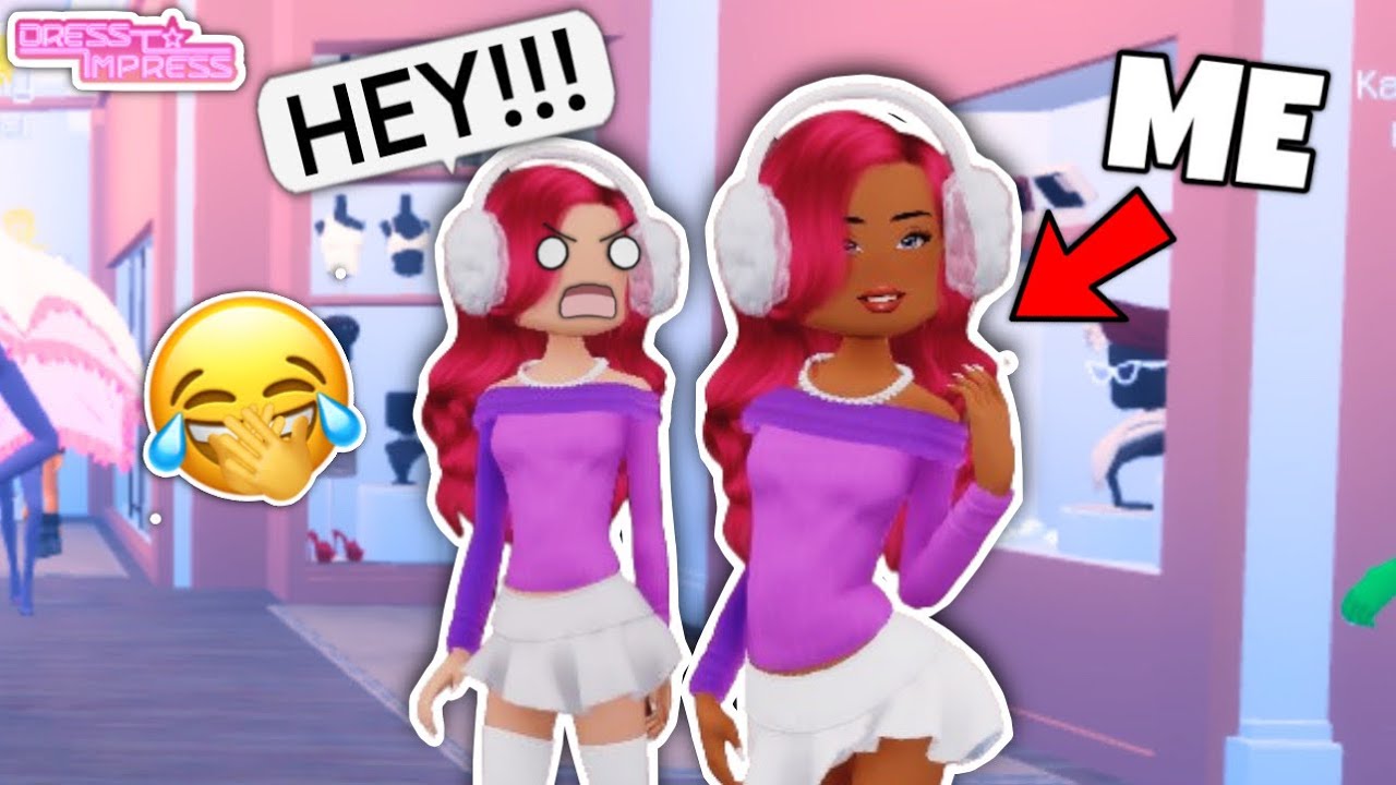 Copying outfits in Dress to Impress (I made people angry…😭) - YouTube