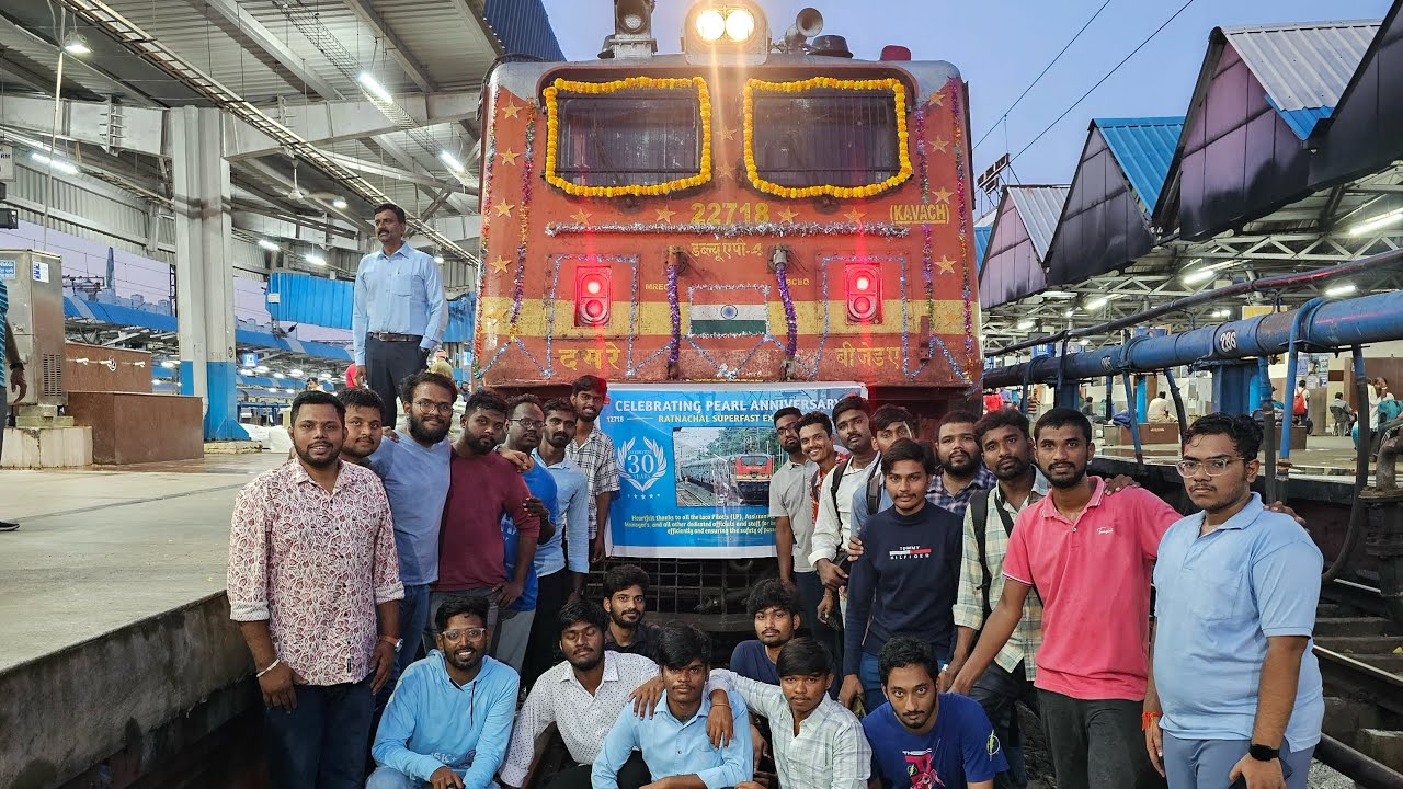 Celebrating 30 years of ratanchal express by SCR rail fans #railway # ...