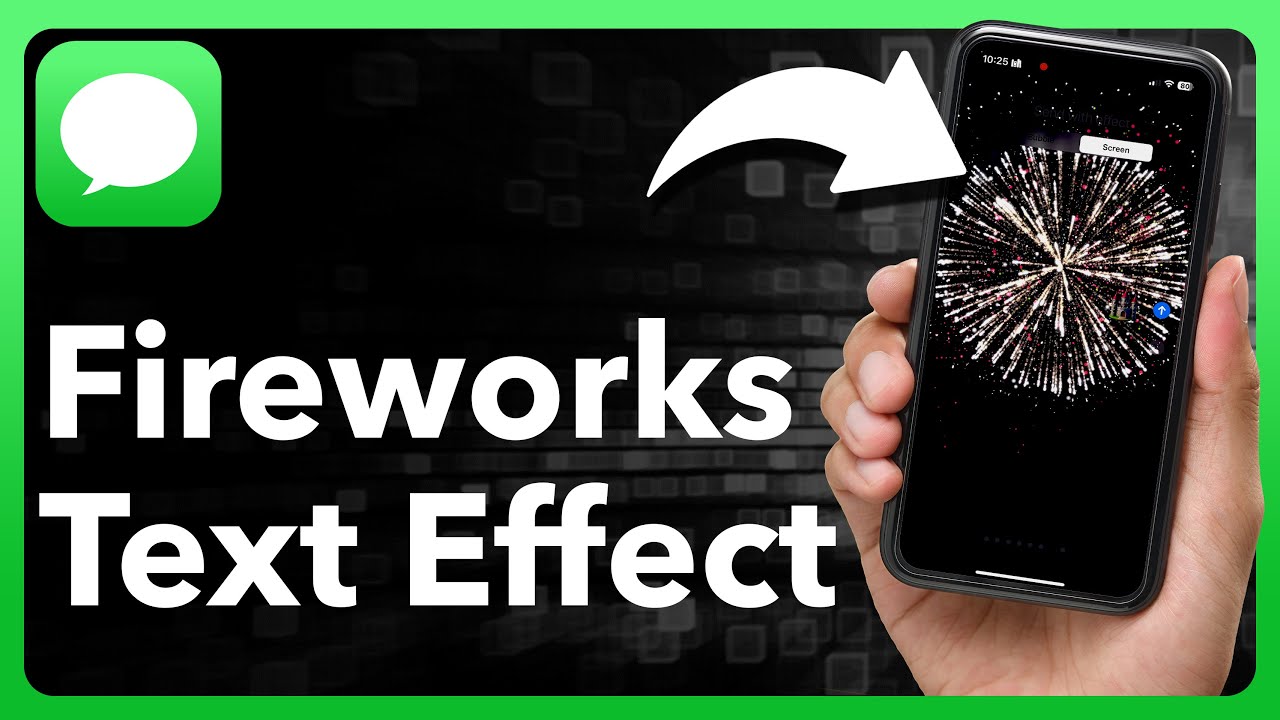 How To Send Message With Firework Effect On iPhone - YouTube