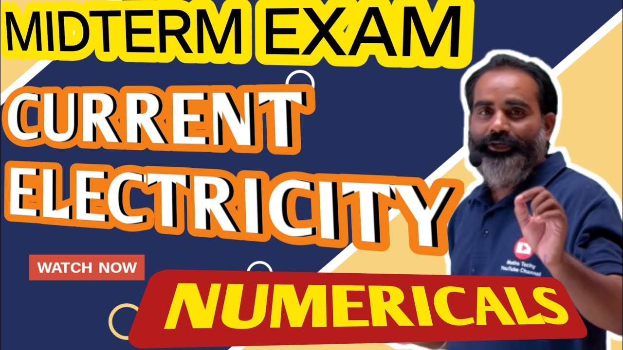 Physics Numericals of Current electricity for midterm exam 2023|2nd PUC ...