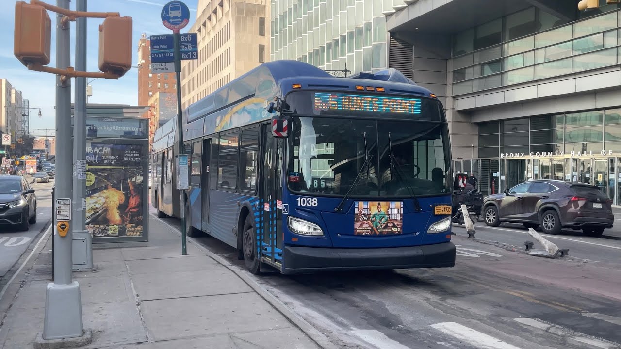 MTA NYCT Bus: 2018 NFI XN60 #1038 on Bx6 +SELECT BUS HUNTS POINT ...