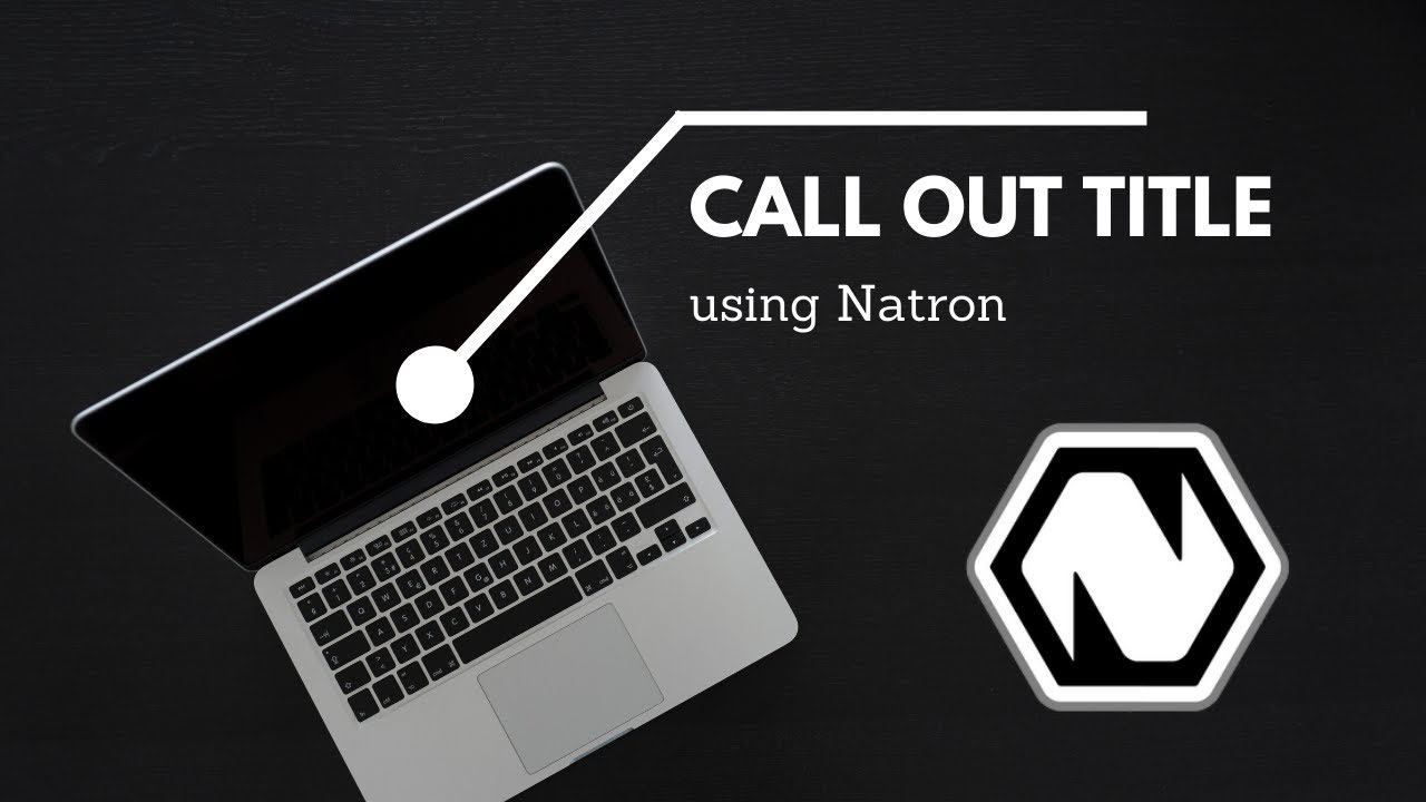 Callout Titles tutorial || Labeling Titles|| Natron tutorial - YouTube