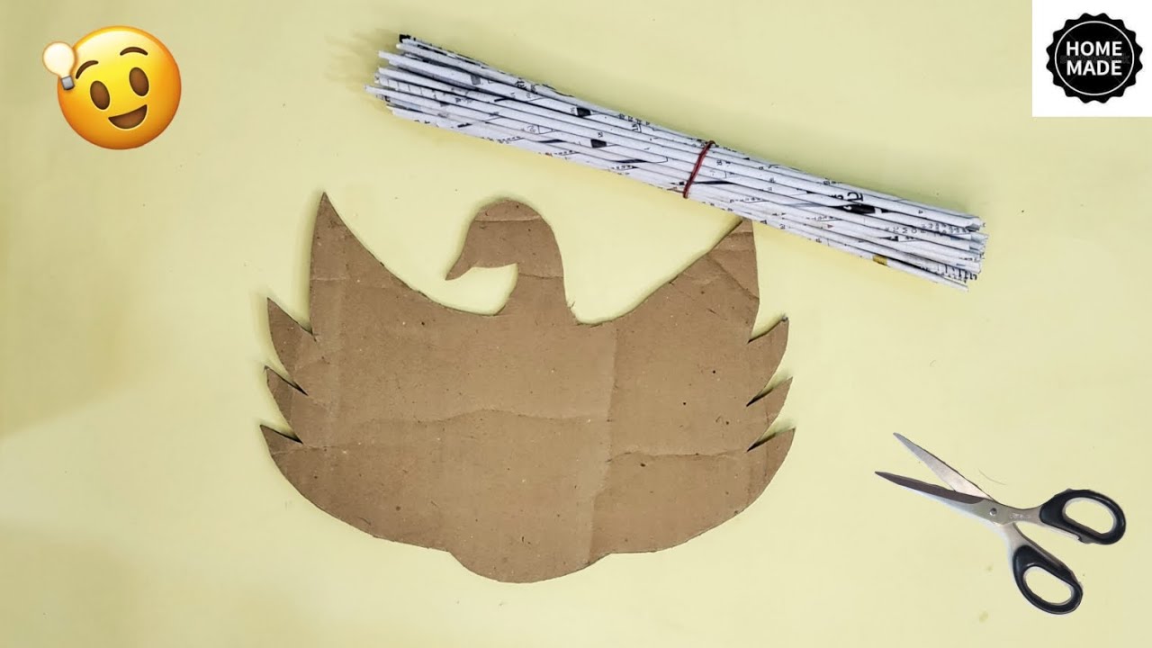 best out of waste | Cardboard craft ideas | wall decoration idea - YouTube