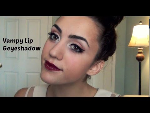 Vampy lip and eyeshadow Tutorial - YouTube