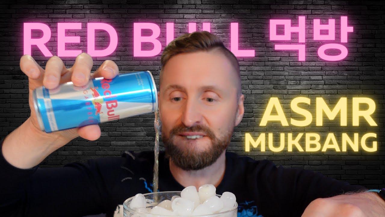 MUKBANG Red Bull Ice Bowl Experience! 🥤 ️ | 17 minutes of FIZZ, CRUNCH ...