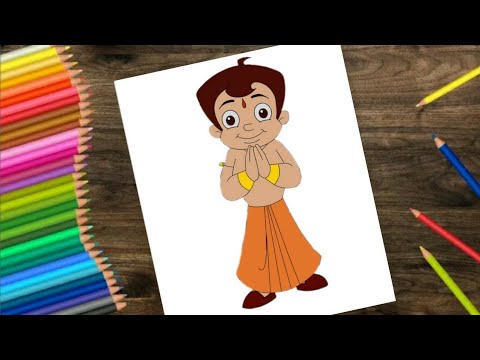 How to draw chota bheem//Chota Bheem Drawing//Chota Bheem Cartoon ...
