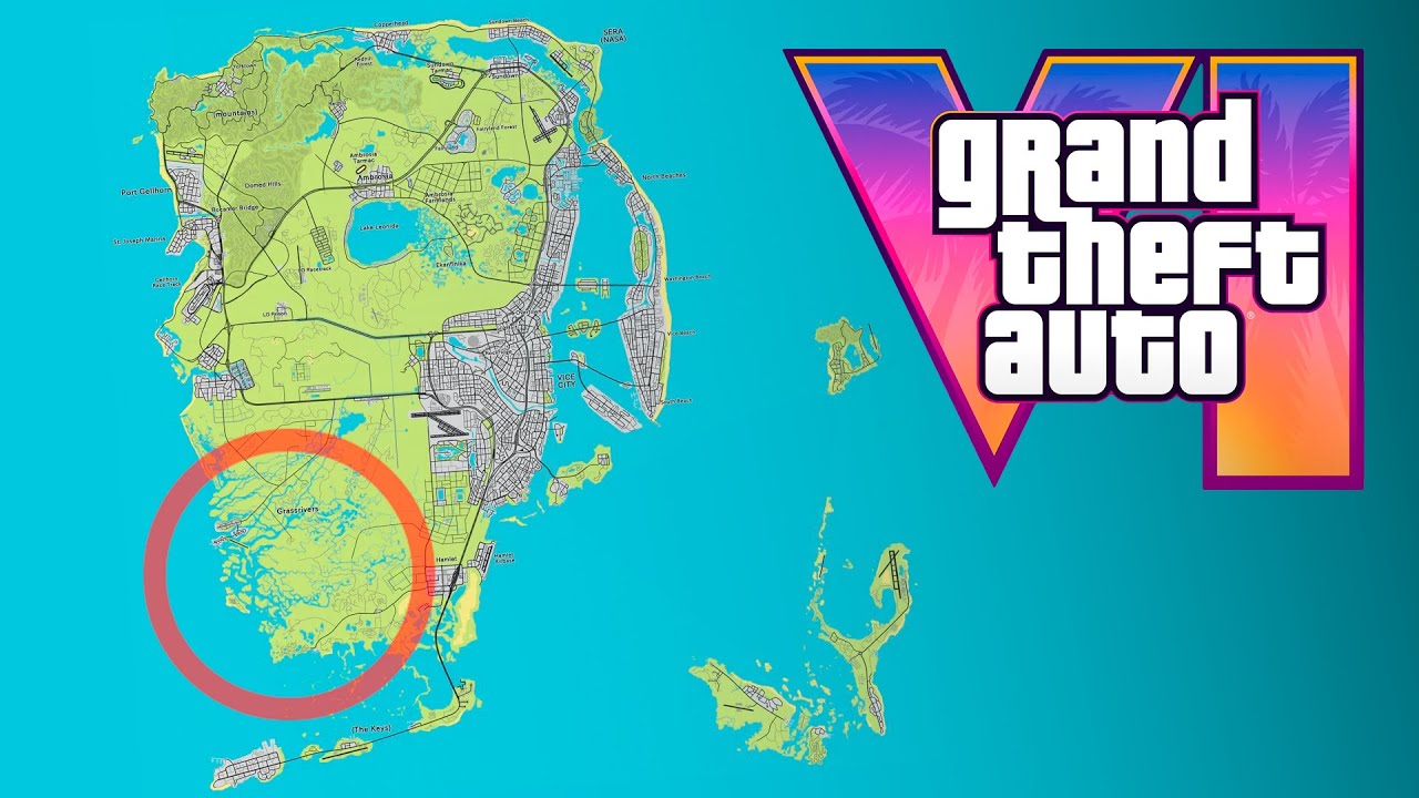Ubicaciones Confirmadas de GTA 6 y su Mapa - YouTube