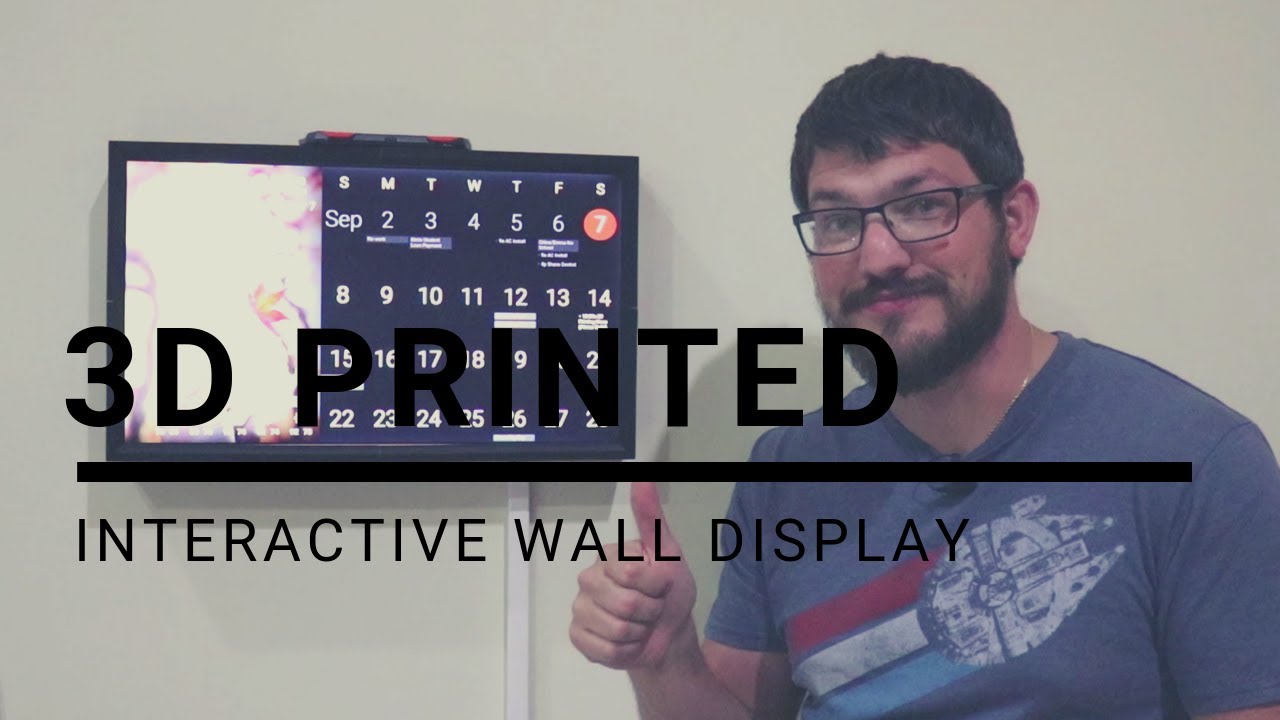 3D Printed Interactive Wall Display - YouTube