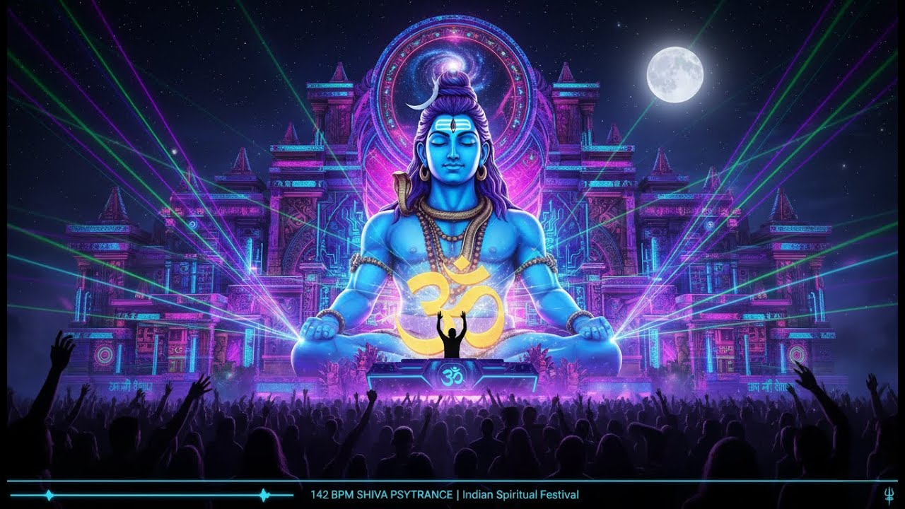 Shiva Psytrance 🕉️ 142 BPM | Indian Spiritual Festival | Cosmic Goa ...