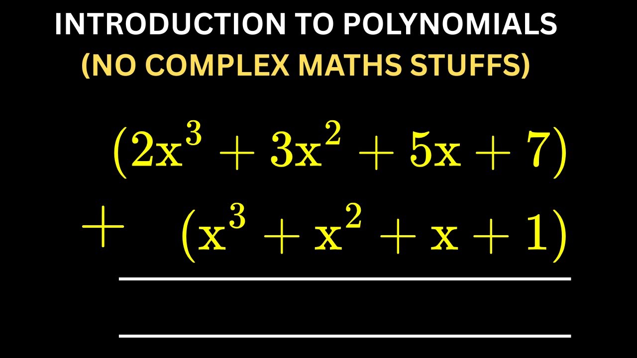 Introduction to Polynomials | Algebra Basics - YouTube