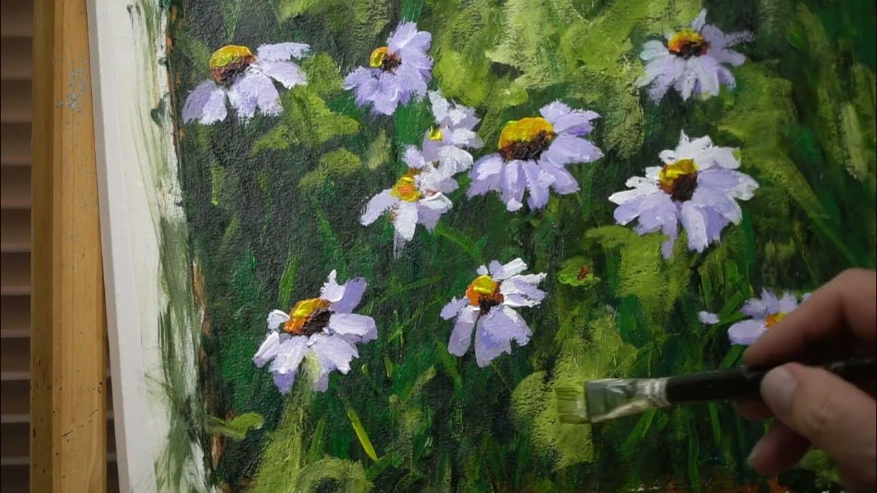 Mastering Painting Daisies: A Complete Guide to Lush Daisies in Acrylic ...