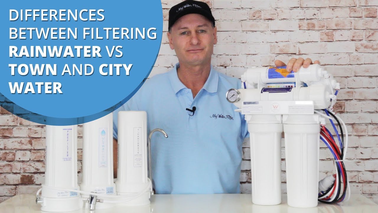 Differences between filtering Rainwater vs Town and City Water - YouTube