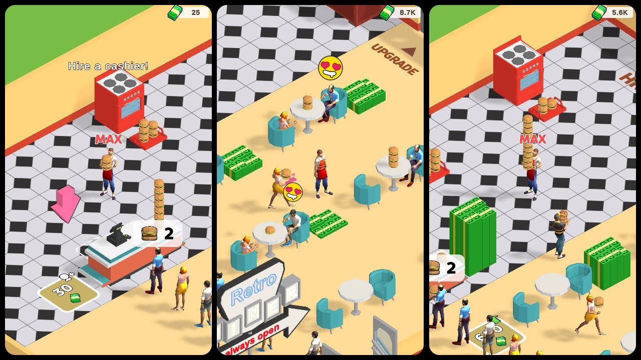 Rush Diner! Game Android Gameplay - YouTube