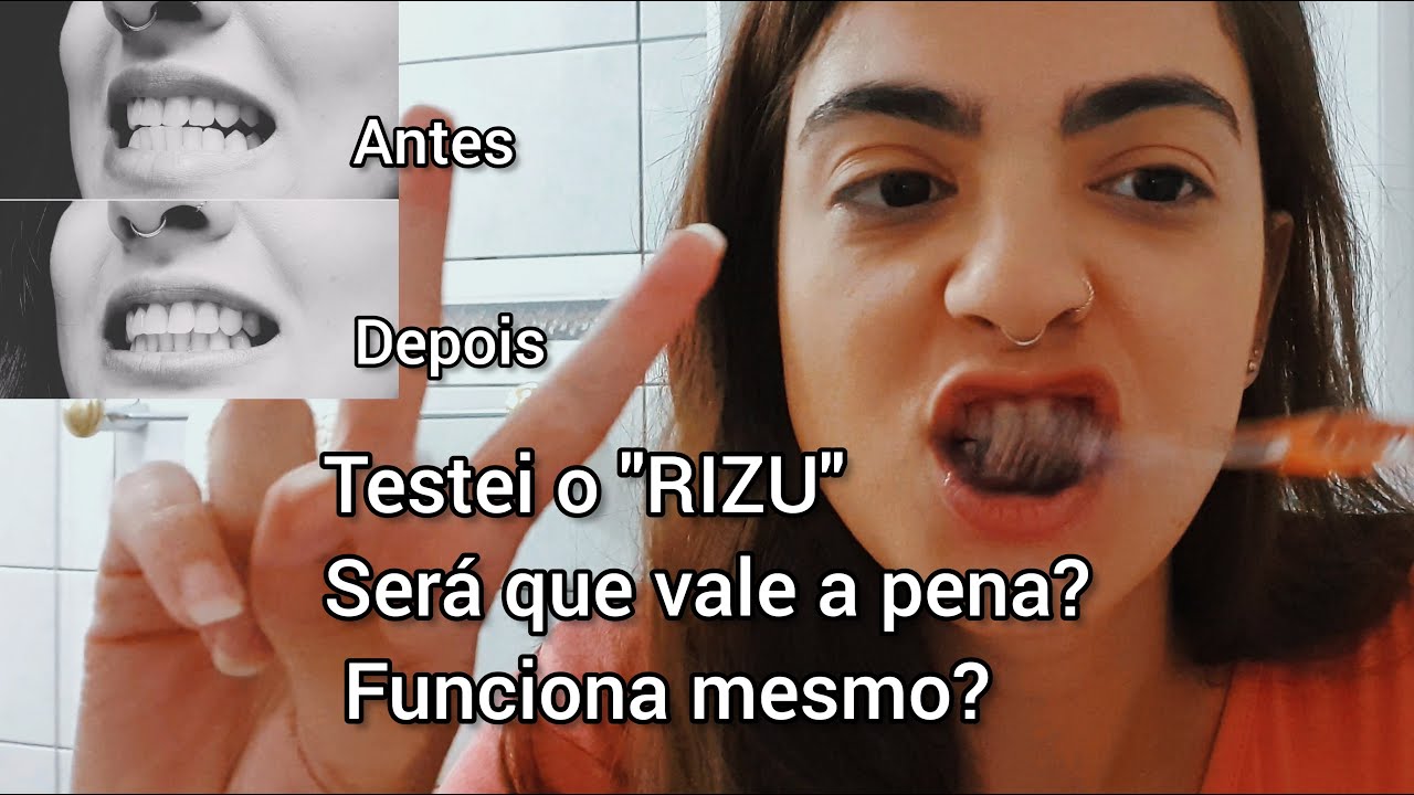 Testei RIZU - Produto matizador para clarear os dentes - YouTube