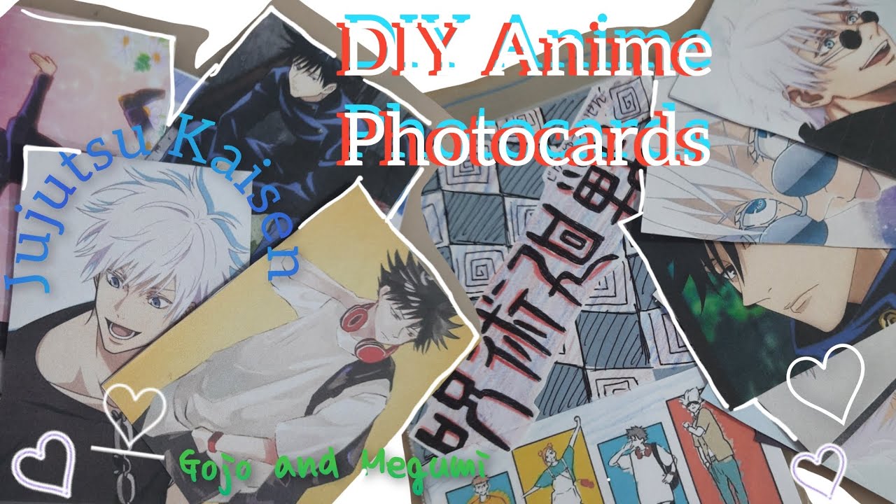 DIY Anime Photocards | Jujutsu Kaisen Photocards💫 Anime DIY - YouTube