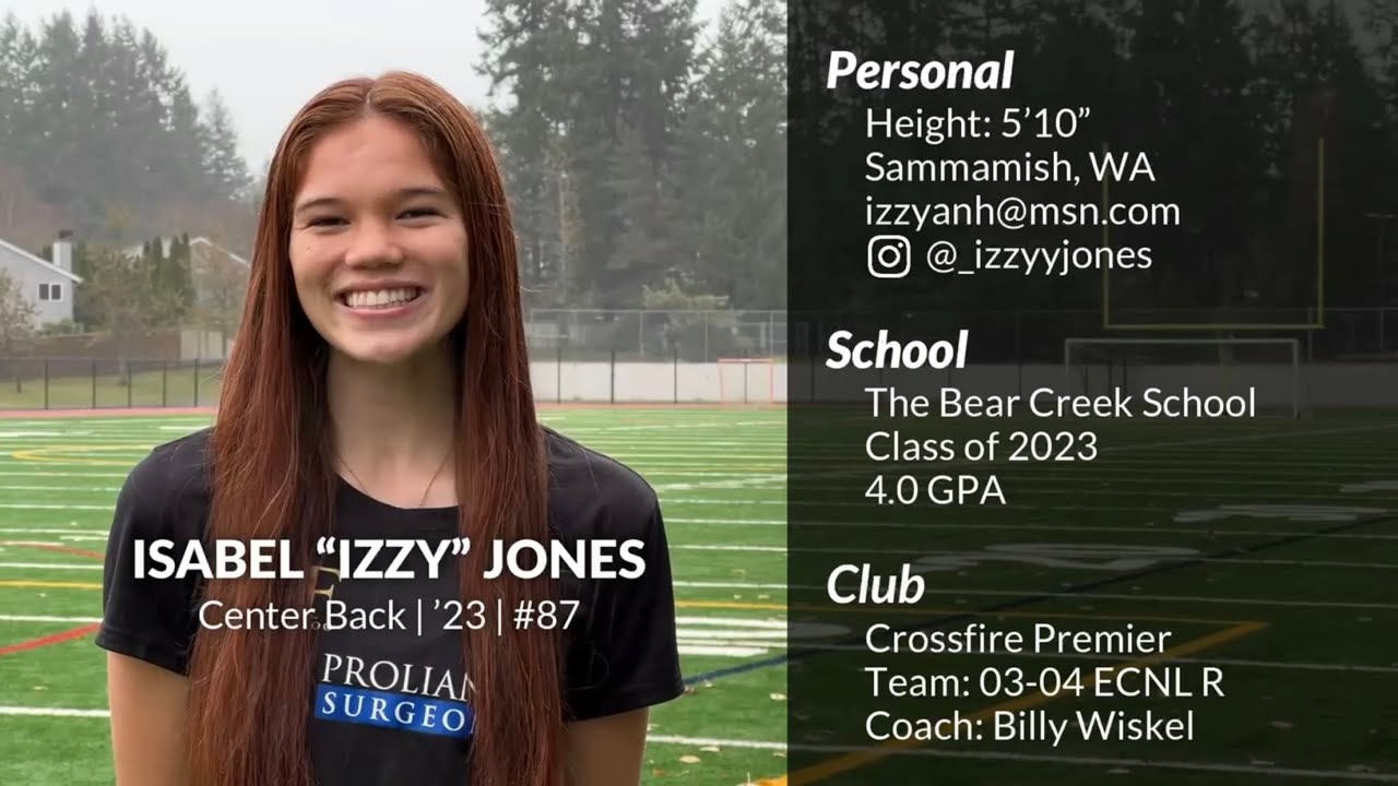 Isabel (Izzy) Jones soccer highlights 2021 - YouTube