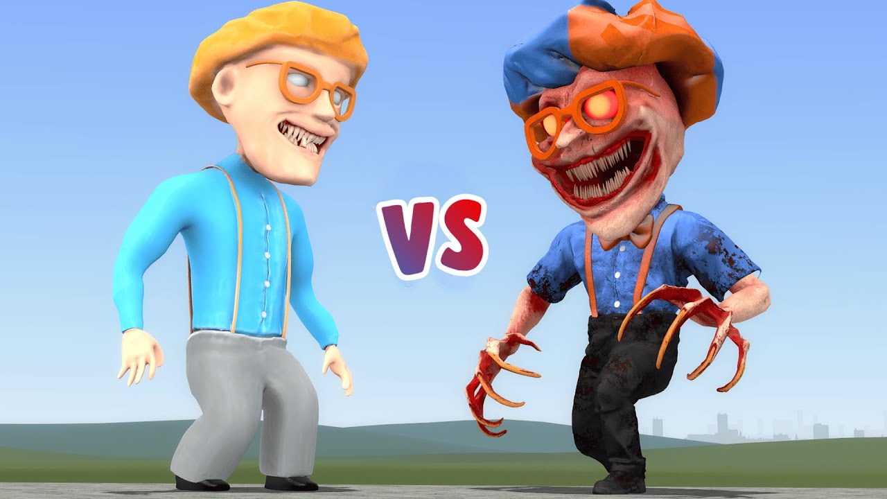 Who is stronger CREEPY BLIPPI vs SCARY BLIPPI? - YouTube