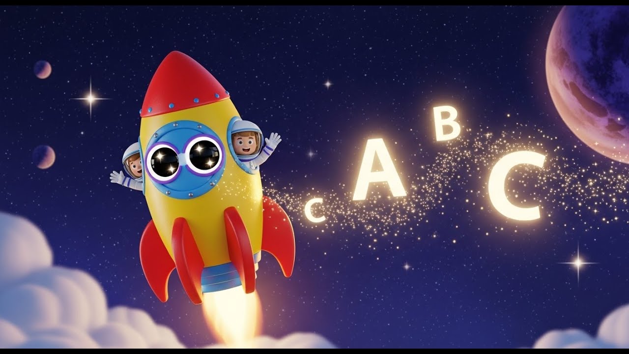 ABC Rocket Blast Off to Space 🚀🔤🌟 | Fun Kids Learning & Alphabet Video ...