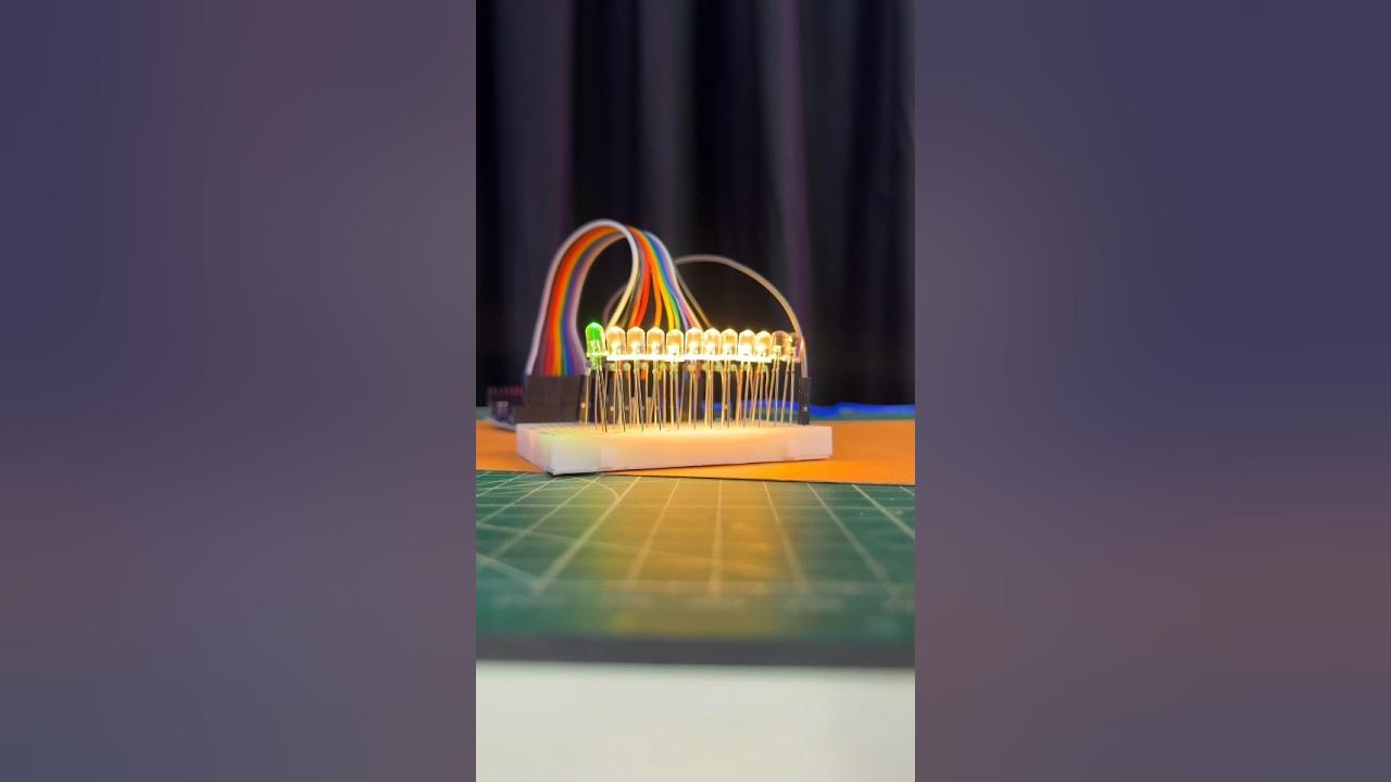 Building LED Chaser using Arduino Uno | Program Arduino with Mobile #shorts #cycling # ...