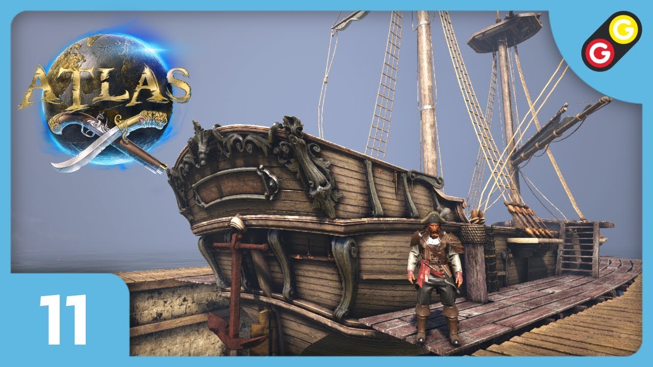 ATLAS #11 On construit notre premier bateau de "combat" ! [FR] - YouTube