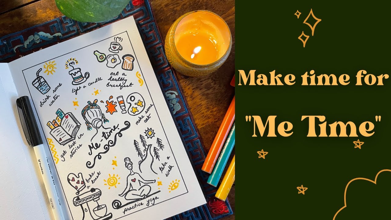 Inspirational self-care doodles to lift your spirits | Me-time doodles ...