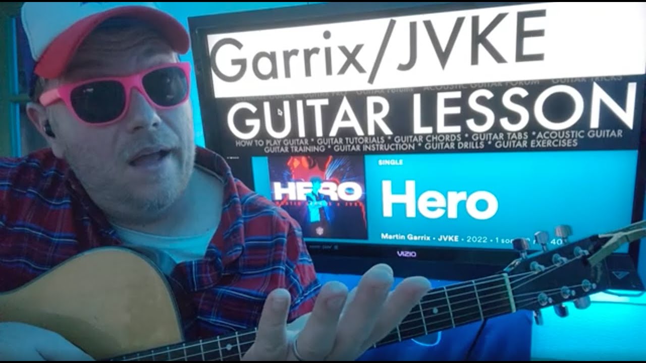 How To Play Hero - Martin Garrix & JVKE Guitar Tutorial (Beginner ...