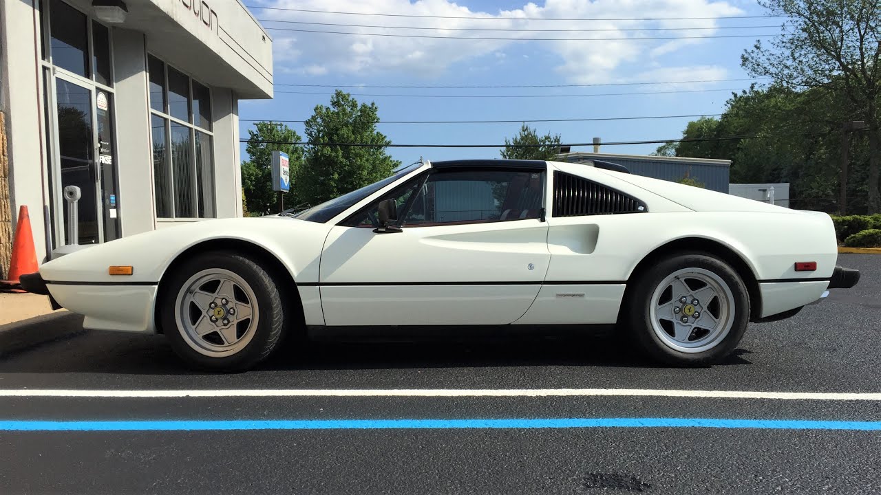 WHITE FERRARI 308 GTS WALKAROUND - NEW JERSEY NJ SHORE CARSPOTTING ...