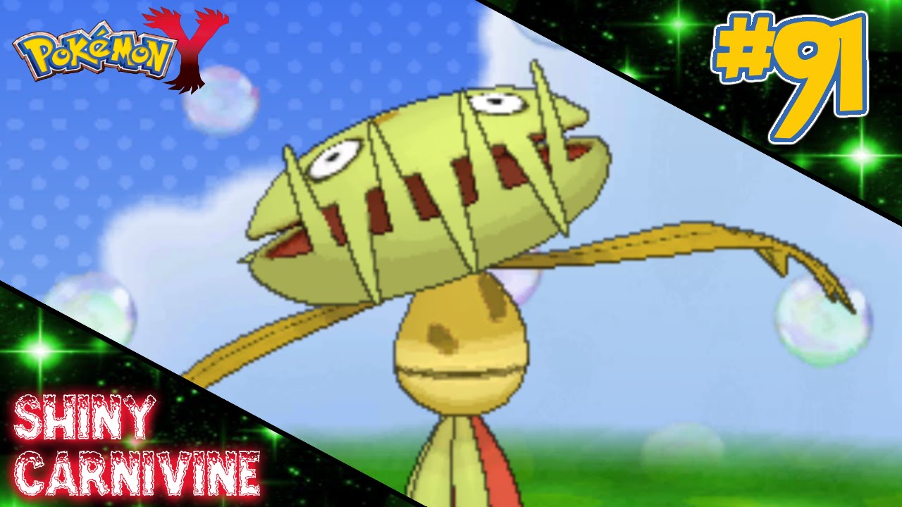[LIVE] Shiny Carnivine in Y after 40 Radar Chain! - YouTube
