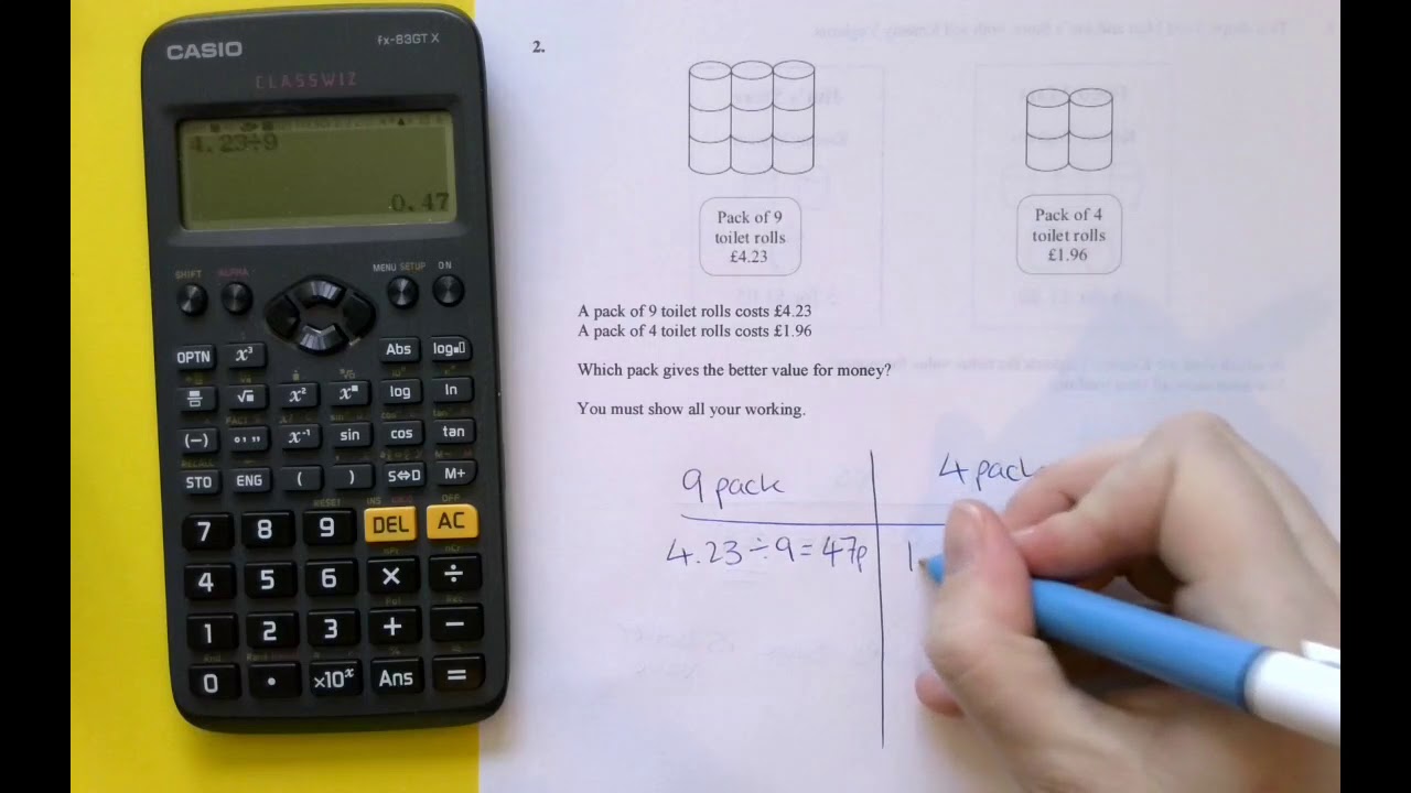 Exam style money questions - YouTube