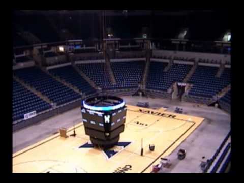 Hanging the Cintas Center Scoreboard Timelapse - YouTube