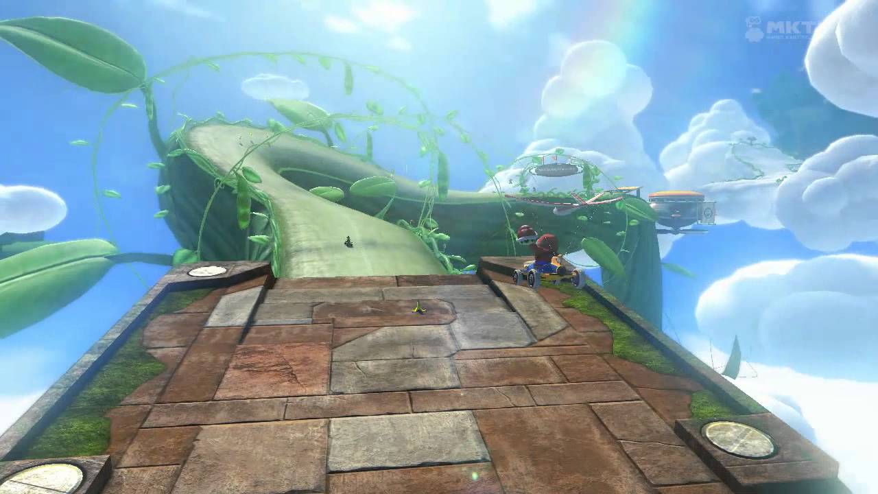 Wii U - Mario Kart 8 - Cloudtop Cruise - YouTube