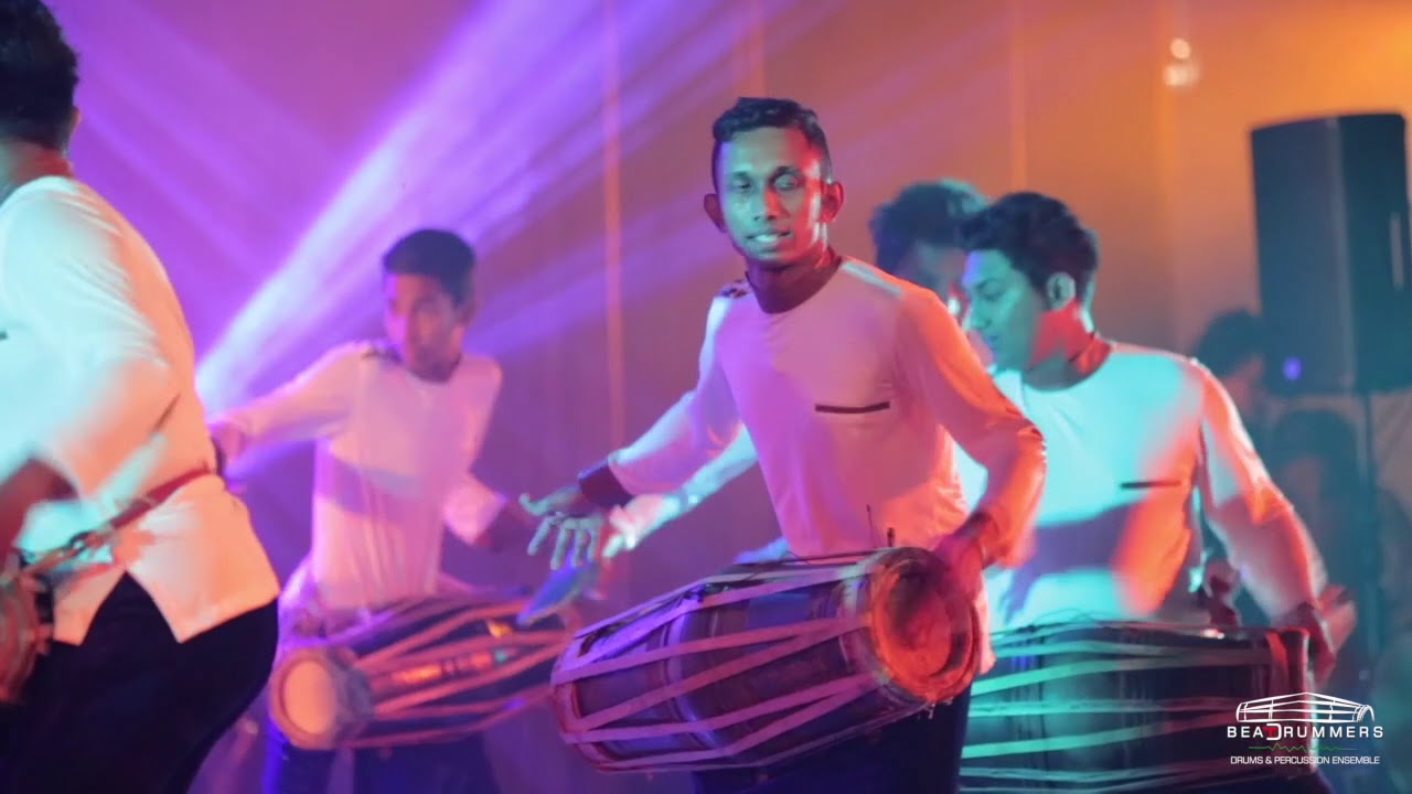 Sachintha with Beat Drummers - Sri lankan traditional drums - Geta bera ...