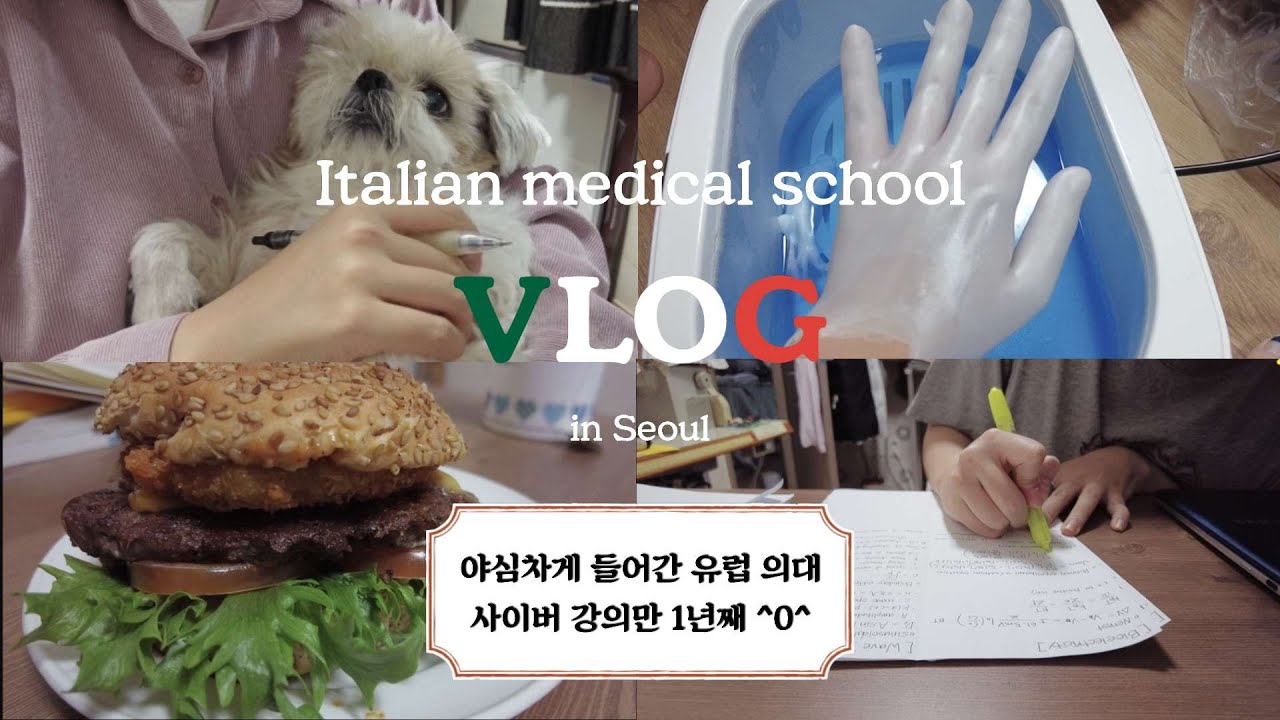 Eng)How Medical student survives on exam week🤯|Korean vlog|Italian med ...