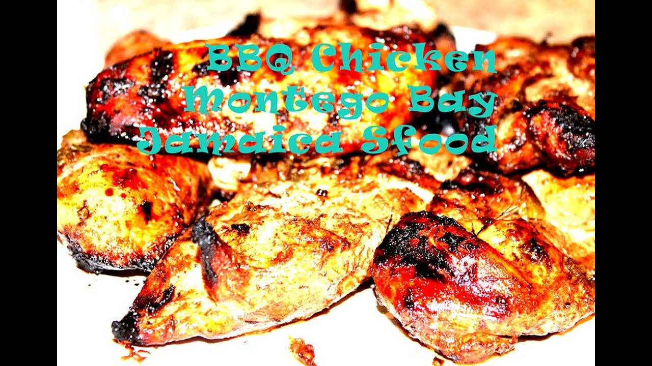 Jerk Chicken in Montego Bay BBQ Chicken, Street Food in Jamaica ...