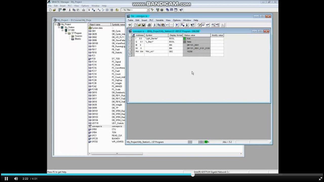 How To Create & Monitor Variable Table In Simatic Manager # VAT - 1 Of 4 - YouTube