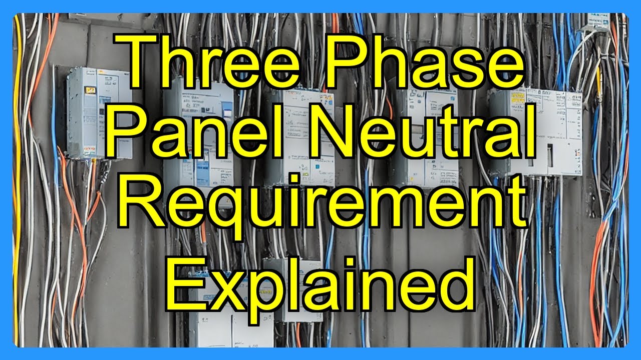 Three Phase Panel Neutral Requirement Explained - YouTube