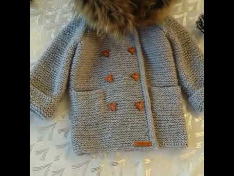 🧶Вязаный кардиган с натуральным мехом🧶 - YouTube