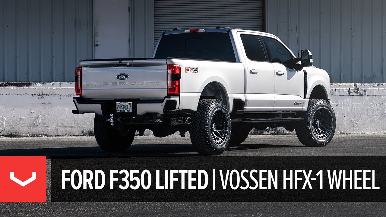 Lifted Ford F350 Lariat on All-New Vossen HFX-1 Wheels | Diesel - YouTube