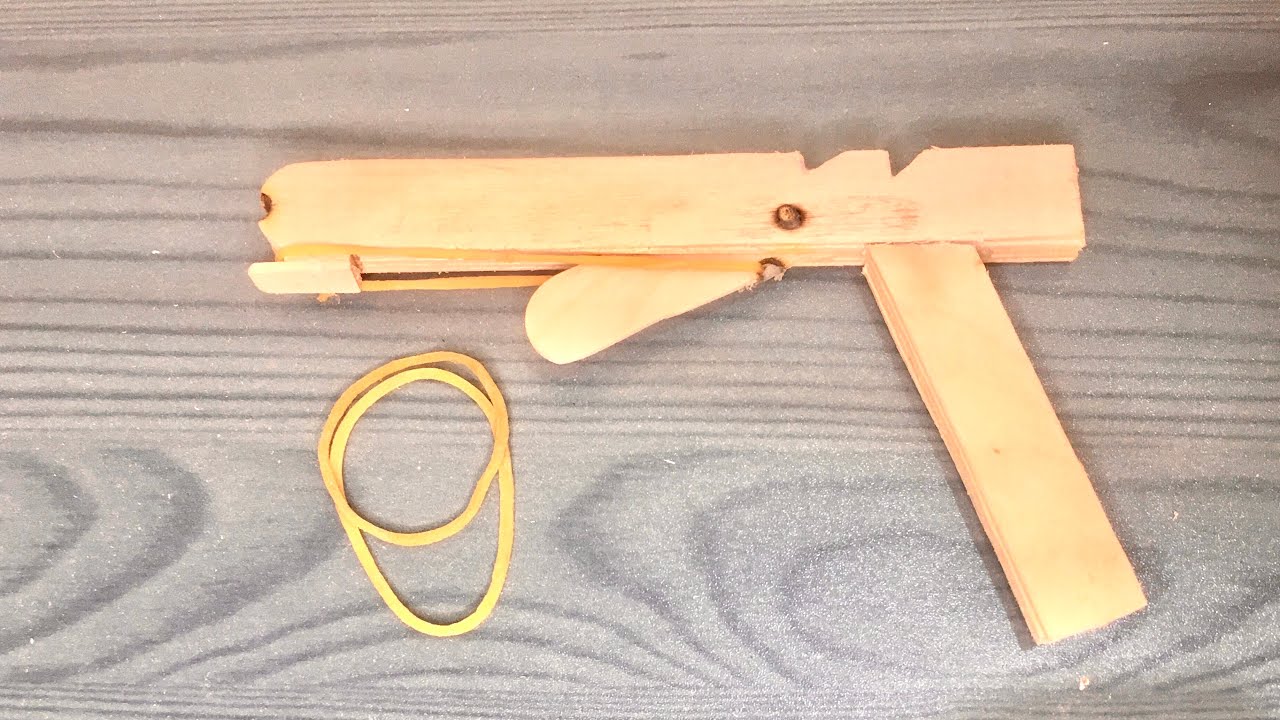 How to make gun Mini with popsicles stick craft #gun #diycrafts # ...