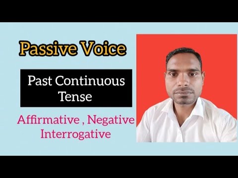 Past Continuous Tense Passive Voice | Double Grammar Dose | R B Yadav ...